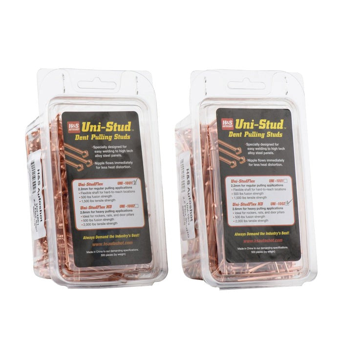 UNI-Stud 1002 Uni-Spotter Flexpert Pulling Studs 2.6mm (500-Pack) - re ...